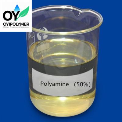 China Cationic Polyamine Polymer Flocculant 42751-79-1 for Sewage Treatment 50% Solid Content for sale
