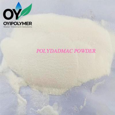 China PolyDADMAC Powder 90% High Charge Cationic Coagulant for Water Treatment 89% Solid Content for sale