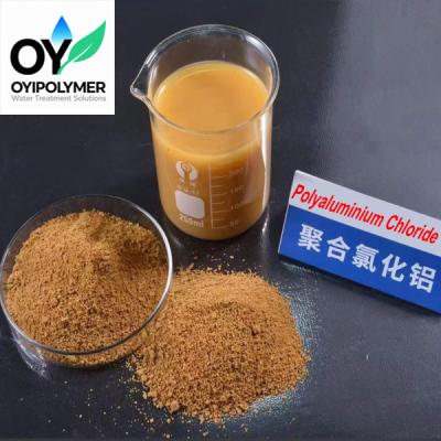 China Polyaluminum Chloride PAC 26% Al2O3 Brown Powder Water Treatment Agent for Textile Wastewater for sale