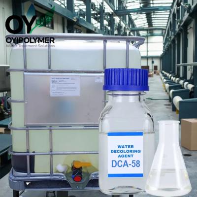 China Wastewater Color Remover BWD-01 Decolorant Cationic Polymer 50% Solid Content for Dyeing Effluent for sale