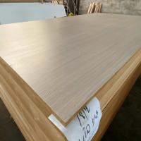 China Natural Oak Melamine MDF Board Stain Resistant For Wardrobes CE FSC Certified for sale
