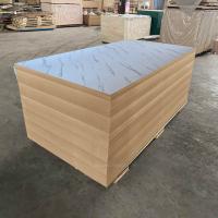 China Matt White Melamine Laminated MDF Board For Modern Cabinetry Interior Decoration for sale