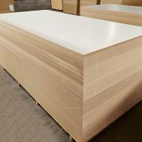 China Matt White Melamine Laminated MDF Board For Modern Cabinetry Interior Decoration for sale