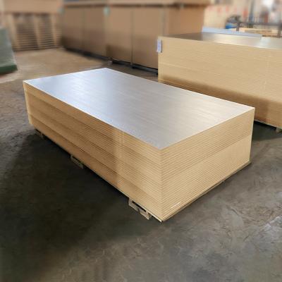China Cool Grey Decorative Melamine MDF Board Environmental Grade For Office Furniture for sale