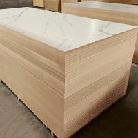 China Real Wood Feel Melamine MDF Board 2440mmX1220mm Authentic Oak Texture Stain Resistant for sale