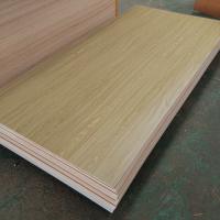 China Real Wood Feel Melamine MDF Board 2440mmX1220mm Authentic Oak Texture Stain Resistant for sale