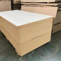 China 9mm 12mm Thickness White Melamine MDF Sheets For Cabinet Backboards Easy Machining for sale