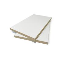 China 9mm 12mm Thickness White Melamine MDF Sheets For Cabinet Backboards Easy Machining for sale