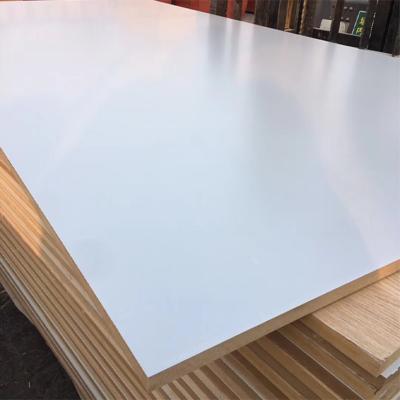 China High Gloss White Melamine MDF Sheets Mirror Finish Luxury Series Anti Fingerprint for sale