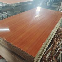 China High Gloss Cherry Melamine MDF Board Wear Resistant 9-25mm Thickness for Furniture for sale