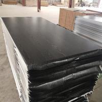 China Modern Solid Black Melamine Faced MDF Board Matt Finish for Contemporary Furniture for sale
