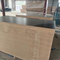 China Modern Solid Black Melamine Faced MDF Board Matt Finish for Contemporary Furniture for sale