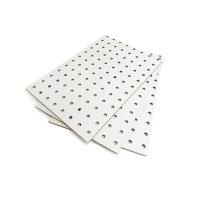 China Acoustic Perforated MDF Board Sound Absorbing Melamine Faced Fiberboard for Audiovisual Spaces for sale