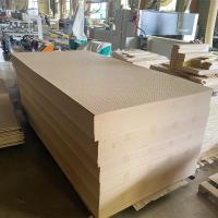 China Acoustic Perforated MDF Board Sound Absorbing Melamine Faced Fiberboard for Audiovisual Spaces for sale