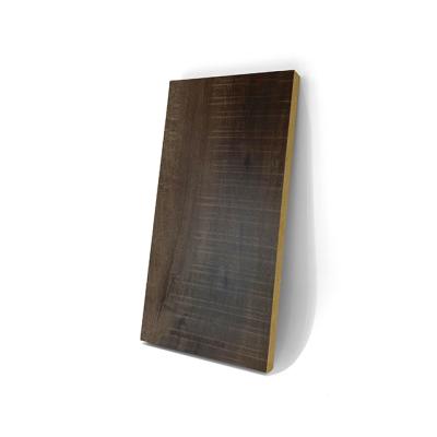 China Luxury Dark Walnut Grain Melamine Faced MDF Sophisticated Deep Wood Texture Fiberboard for sale