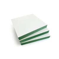 China Moisture Resistant White Melamine Faced MDF Green Core HMR Fiberboard 4'x8' for sale
