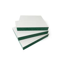 China Moisture Resistant White Melamine Faced MDF Green Core HMR Fiberboard 4'x8' for sale
