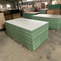 China Moisture Resistant White Melamine Faced MDF Green Core HMR Fiberboard 4'x8' for sale