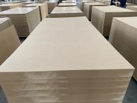 China 2.1mm 2.5mm Plain HDF Board For Interior Door Skins And Wood Veneering CE ISO Approved for sale