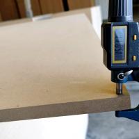 China 680 Density MDF Plain Board E0 Grade MDF 12mm - 25mm Fiberboard For Furniture Decoration for sale