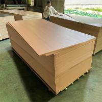 China Linear Wood Grain Melamine Faced MDF Sheets For High End Cabinetry And Modern Interior for sale