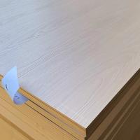 China Linear Wood Grain Melamine Faced MDF Sheets For High End Cabinetry And Modern Interior for sale