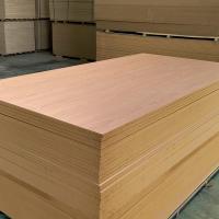 China Linear Wood Grain Melamine Faced MDF Sheets For High End Cabinetry And Modern Interior for sale