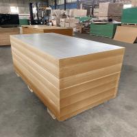 China Xingang Melamine Faced MDF Board Deep Embossed Sync Grain Series 1220x2440mm Custom Length for sale