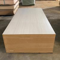 China Xingang Melamine Faced MDF Board Deep Embossed Sync Grain Series 1220x2440mm Custom Length for sale