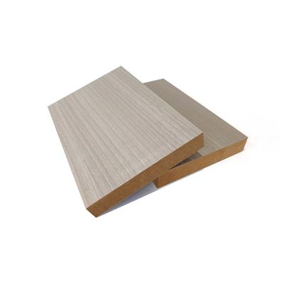 China Natural Oak Melamine Faced MDF Board Classic Cathedral Grain Series Decorative Panel for sale