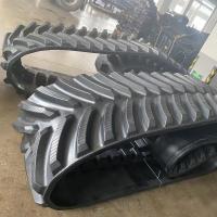 China Heat-Resistant Agricultural Machinery Mini Rice Combine Harvester Rubber Crawler Track 450X90X60 for sale