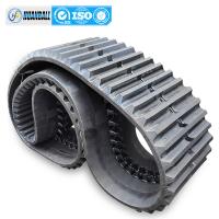 China Carrier 700mm Width Dumper Equipment Spare Parts Rubber Track for Morooka Mst1500 Cg65 for sale