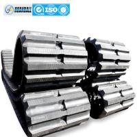 China Air Transport Dumper Equipment Parts Rubber Tracks 650*120*78 Black for sale