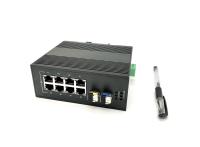 China Outdoor Industrial Ethernet Switch 8 Port POE PSE 220v AC Input Support PoE+ for sale