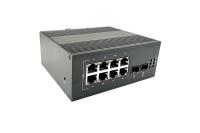 China Gigabit Managed Industrial Ethernet Switch , Industrial PoE Switch 8 Port for sale
