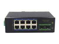 China 8 Port 10Base-T 3W IP40 Industrial Ethernet Switch MSG1208F for sale