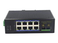 China MSE1108P 100M 8 Port DC12V 10Base-T Fiber Optic PoE Switch for sale