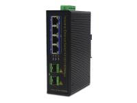 China 3W IP40 MSG1204P 1000M 100Base-T Fiber PoE Ethernet Switch for sale
