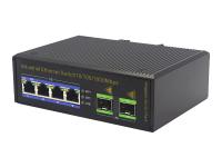 China 3W IP40 MSG1204P 1000M 100Base-T Fiber PoE Ethernet Switch for sale