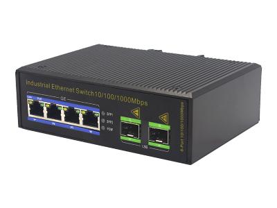 China 3W IP40 MSG1204P 1000M 100Base-T Fiber PoE Ethernet Switch for sale