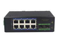 China MSG1208P 100Base-T RJ45 1000M PoE Industrial Ethernet Switch 3W for sale