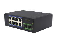 China MSG1208P 100Base-T RJ45 1000M PoE Industrial Ethernet Switch 3W for sale