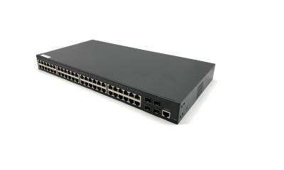 China Fan Control PoE Ethernet Switch MSG8448 48 BaseTX 4 SFP L2 GPIO 30W for sale