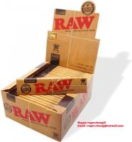 China Raw Classic King Size Slim Rolling Paper Slow Burning Papers Full Box of 50 Packs for sale