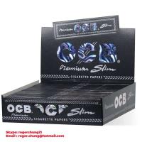 China OCB Premium King Slim Black Slim Rolling Paper Slow Burning Papers. for sale