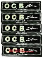 China OCB Premium King Slim Black Slim Rolling Paper Slow Burning Papers. for sale
