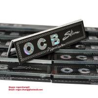 China OCB Premium King Slim Black Slim Rolling Paper Slow Burning Papers. for sale