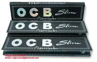 China OCB Premium King Slim Black Slim Rolling Paper Slow Burning Papers. for sale