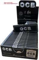 China OCB Premium 1 1/4 SizeBlack Rolling Paper Slow Burning Papers. for sale