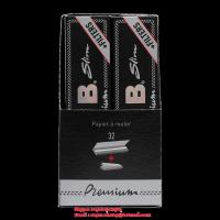 China OCB Premium King Slim + Tips  Black Rolling Paper Slow Burning Papers. for sale
